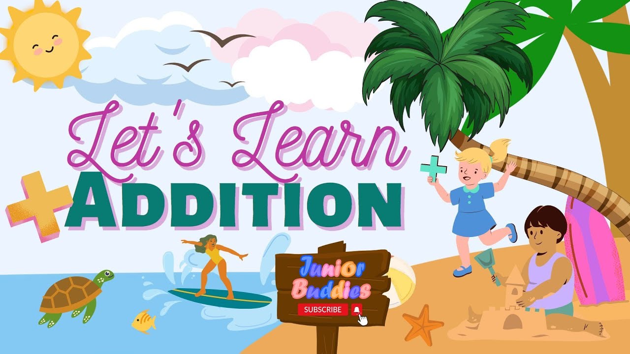 Let's Learn Addition of Numbers | One Digit Addition | Addition Maths ...