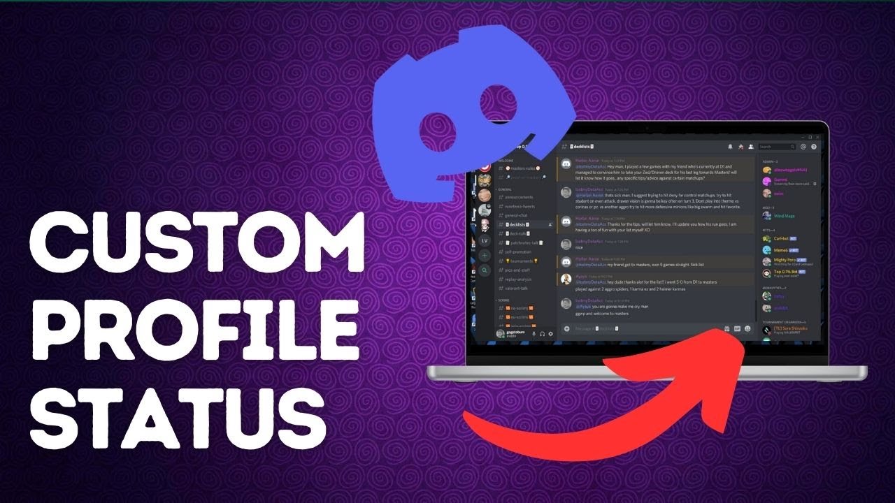 How to make custom profile status on Discord? - YouTube