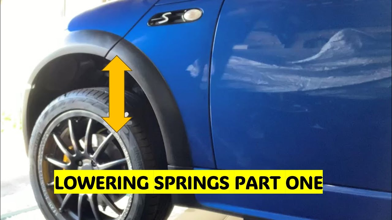 Mini Cooper S R53 lowering springs part one - YouTube