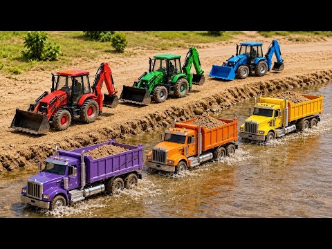 Jcb tractor video | JCB 4*4 5CX fully loading Mud Tata tipper truck 2518 | tractor gadi ARLI CAR TV