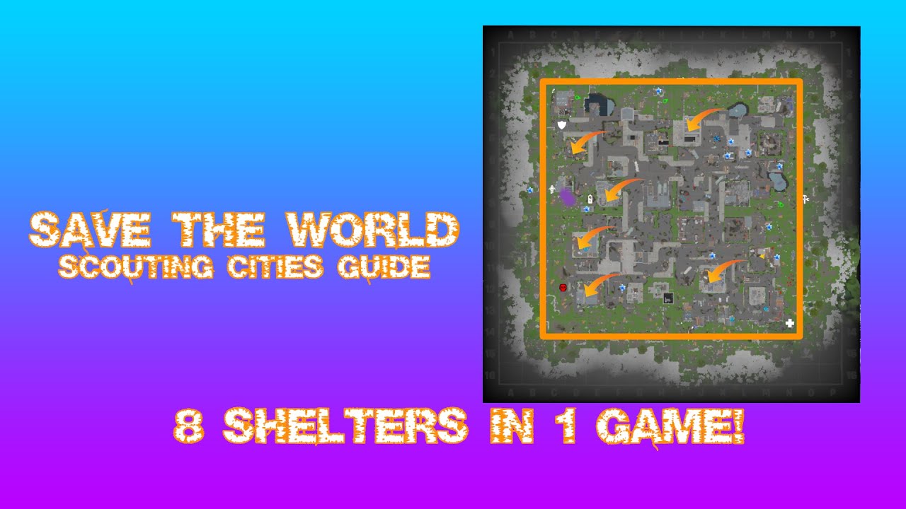 Fortnite Save The World // Daily Scouting Shelters Guide - YouTube