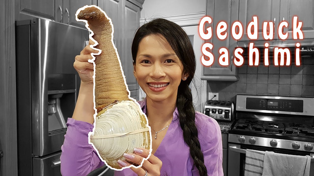 GEODUCK Sashimi Mukbang - The Giant Clam - YouTube