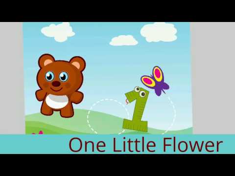 One Little Flower One Little Bee | Kids English Rhyme - YouTube