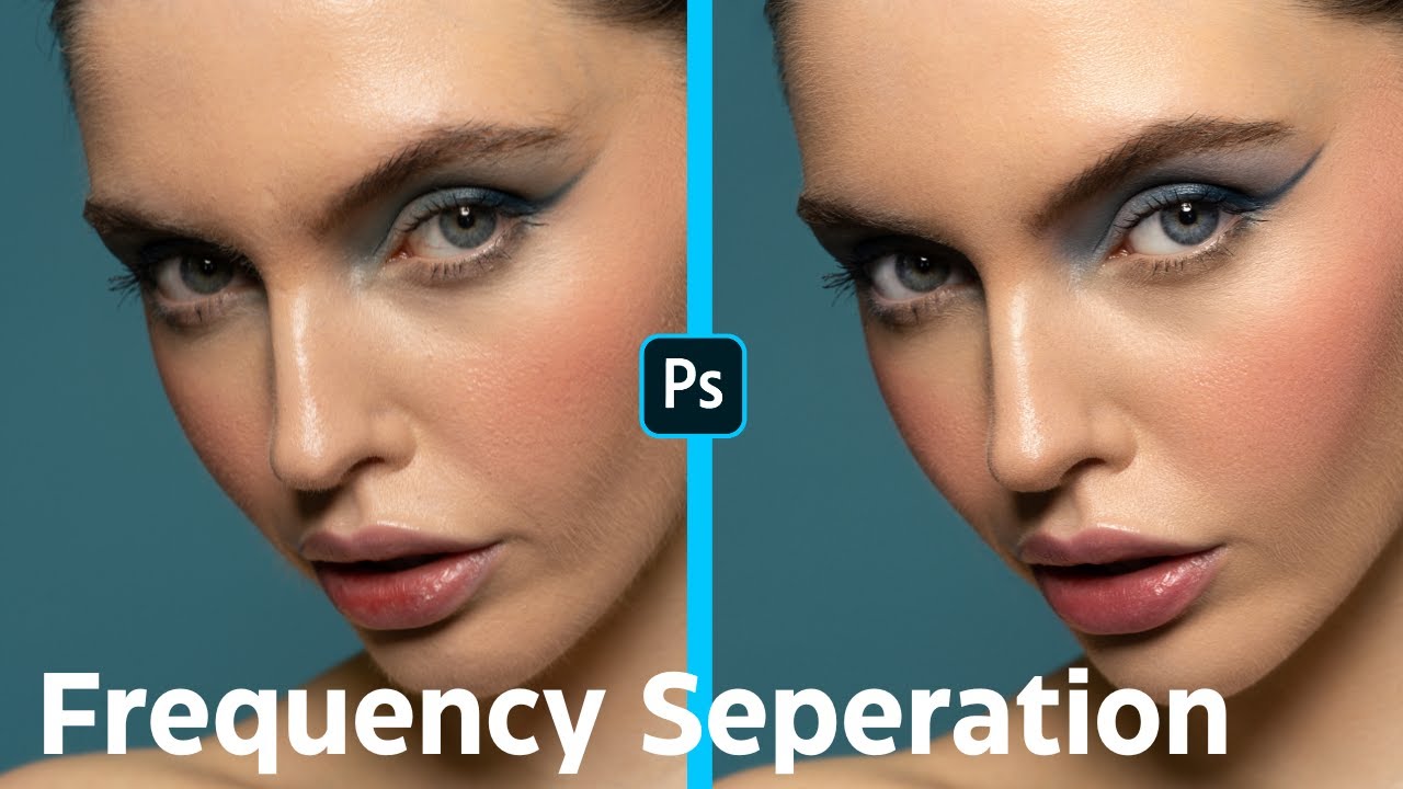 How to use Frequency seperation correctly for beauty retouch. - YouTube