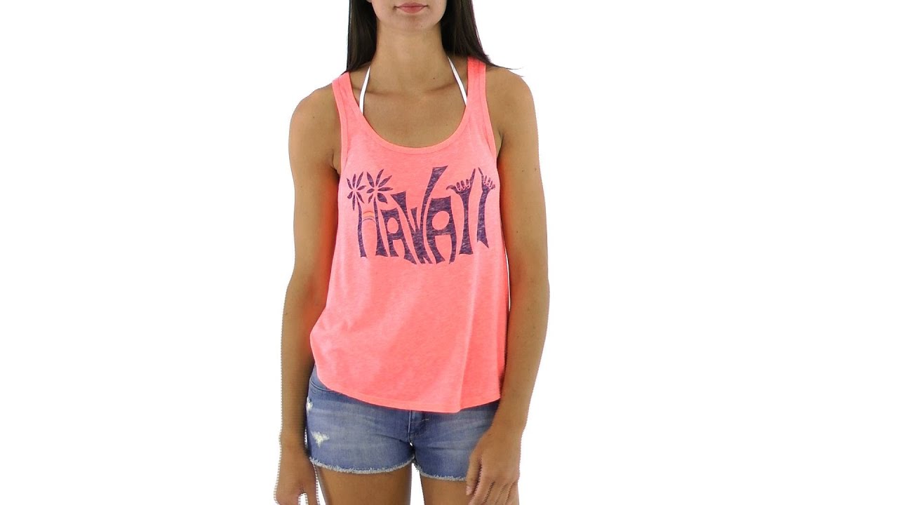 Billabong Women's Hawaiian At Heart Crop Tank | SwimOutlet.com - YouTube