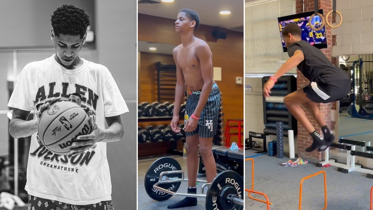 👀 Kiyan Anthony WORKOUT GYM | Preparing for the Draft 2023 - YouTube
