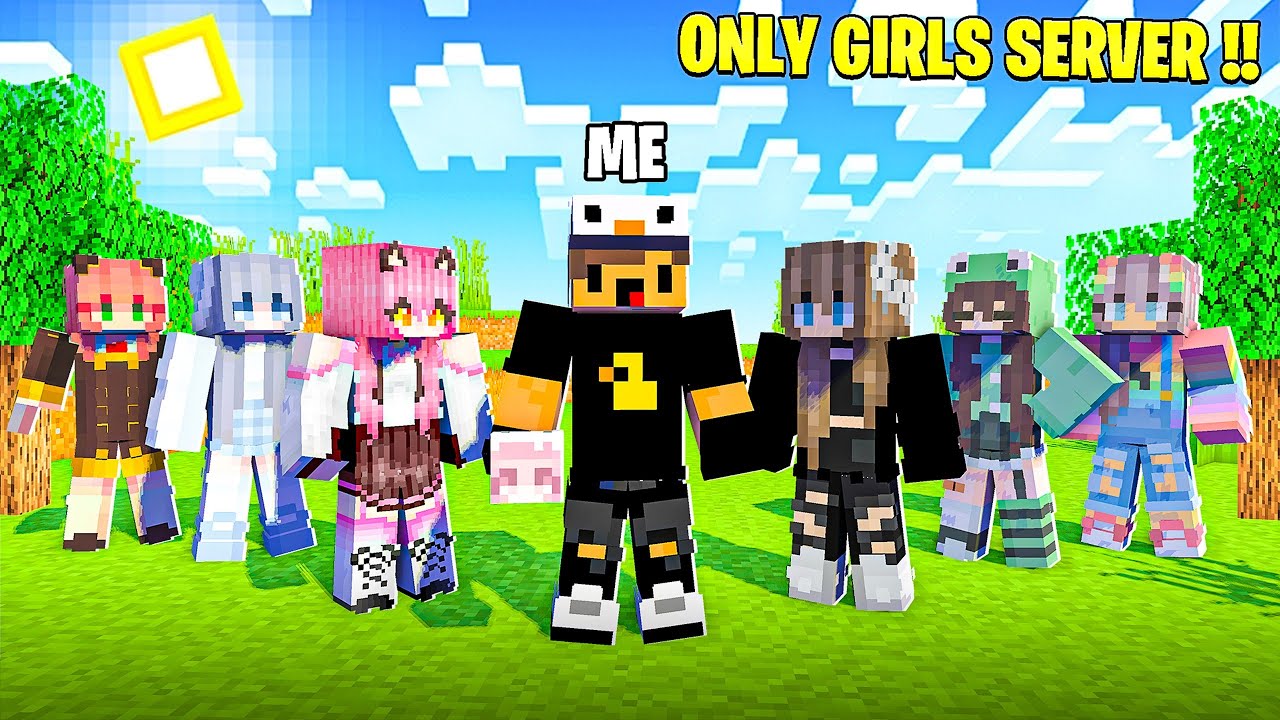 I Secretly Joined a 'GIRLS ONLY' Server in Minecraft... - YouTube