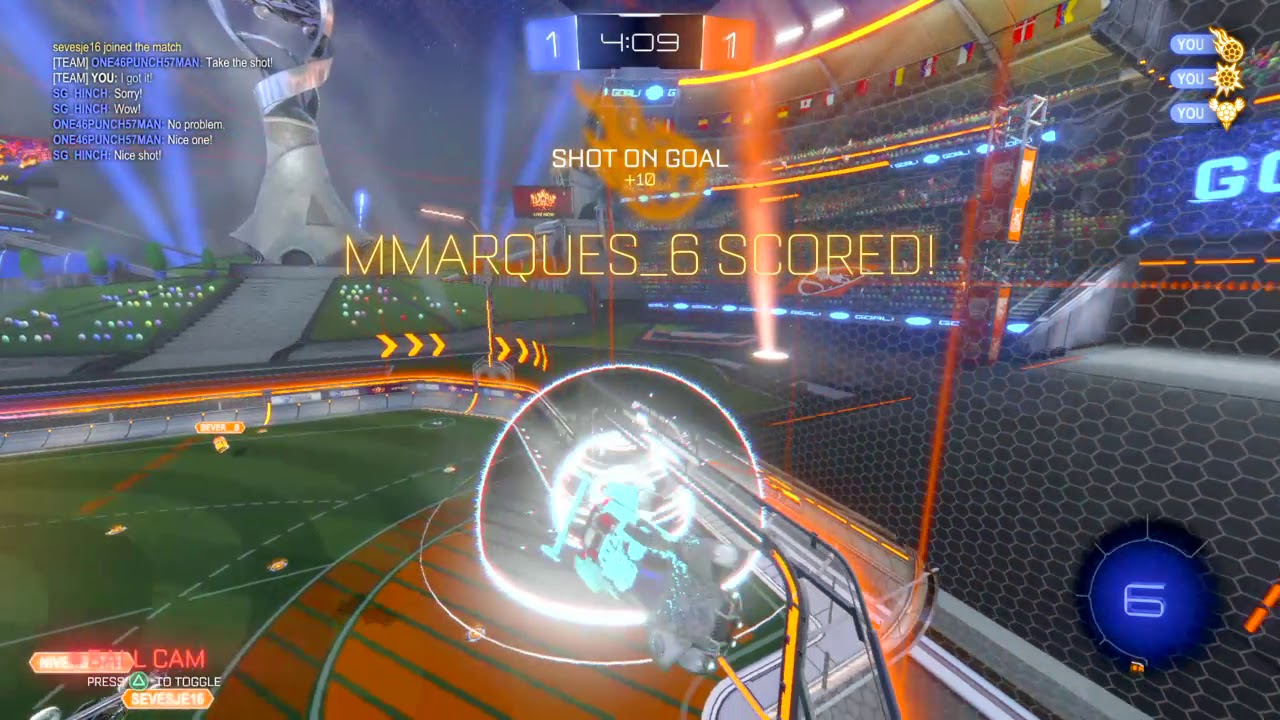 Rocket League® Upside down aerial goal - YouTube