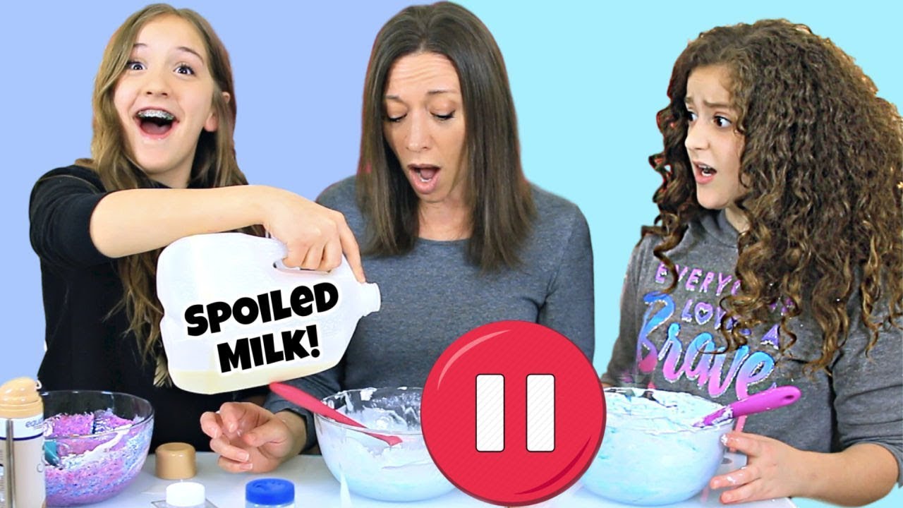 Pause Slime Challenge - Kids Are PAUSING Mom!!! - YouTube