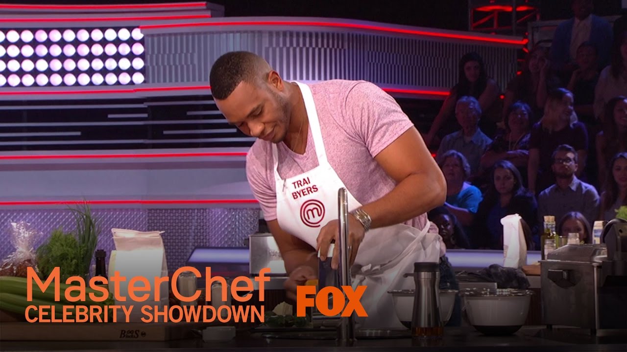 Trai Byers Has A Cook-Off With Gregg Leakes | MASTERCHEF CELEBRITY ...