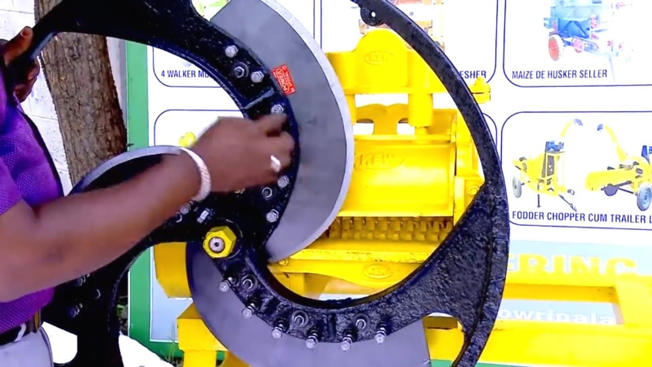 3 blade chaff cutter machine installation | 3 ब्लेड वाली चारा मशीन ...