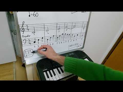 Kako pravilno naučiti svirati klavir? VJEŽBA 9