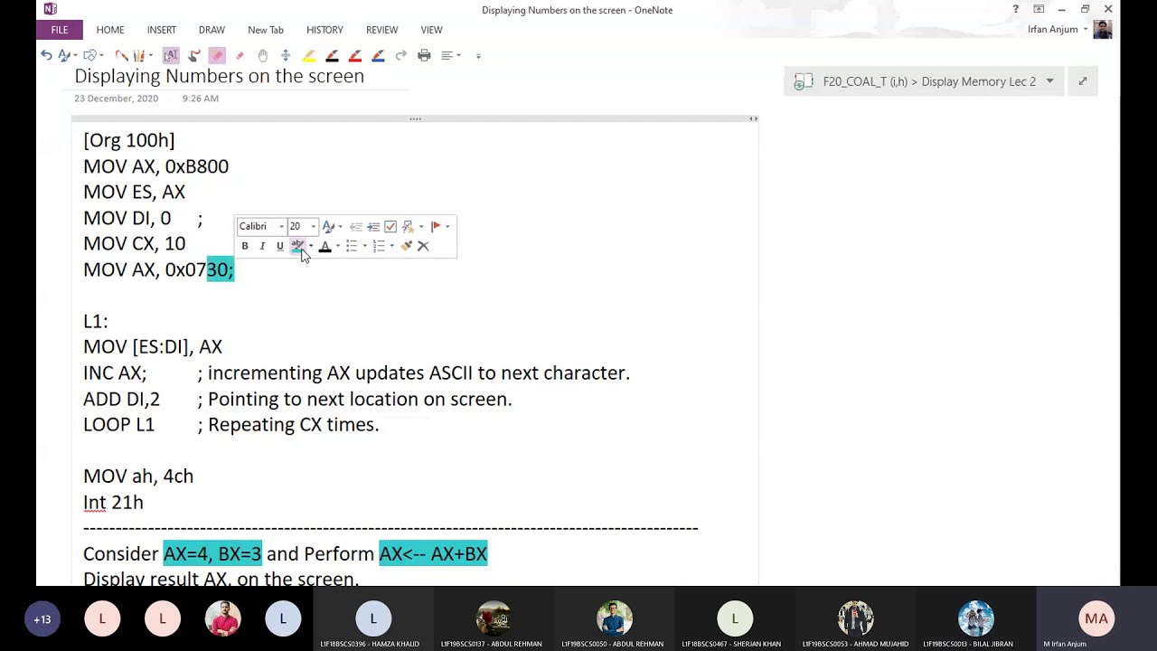 04: How to Display register values on SCREEN in Decimal or Hexadecimal ...