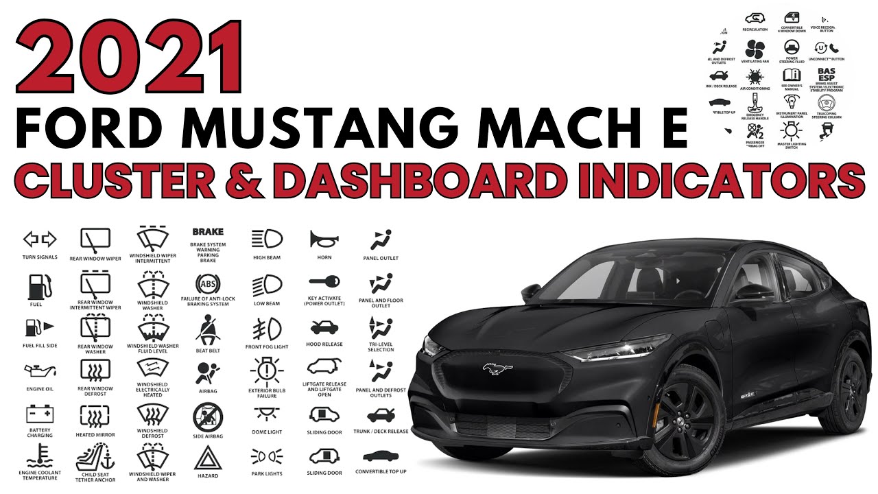 FORD Mustang Mach-E Cluster & Dashboard Warning Indicators (2017 - 2021 ...