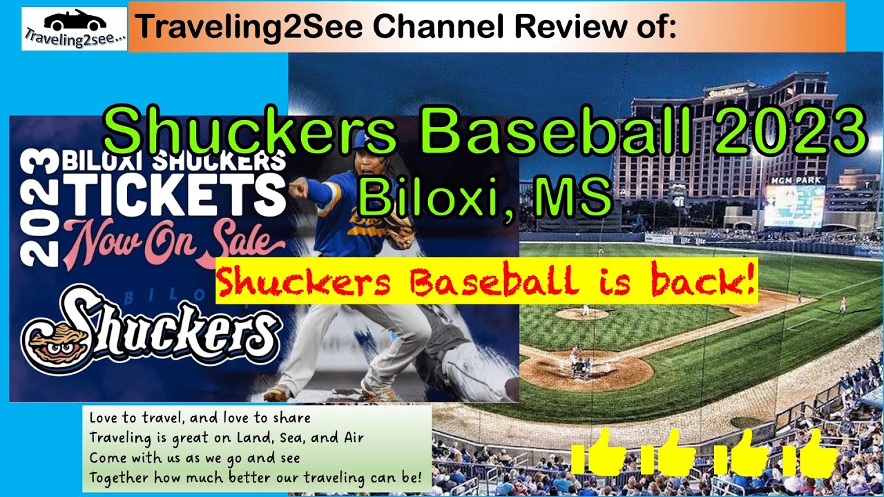 Biloxi Shuckers Baseball 2023, April thru July, great stadium, great ...