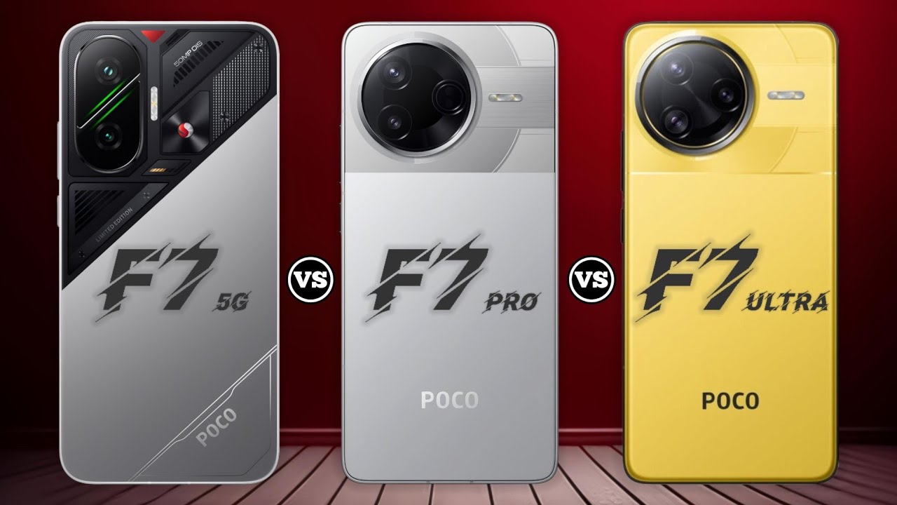Poco F7 Ultra Vs Poco F7 Pro Vs Poco F7 || Full Specs Comparison⚡Poco ...