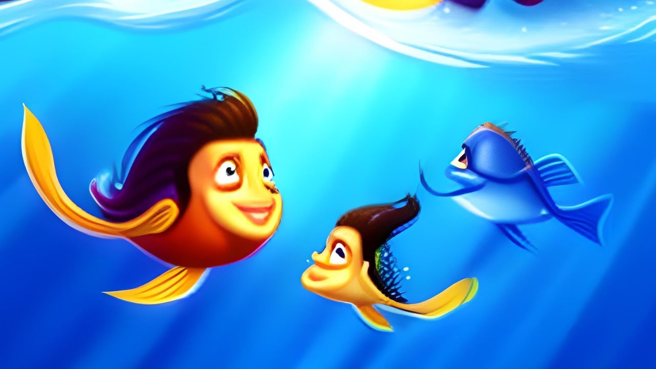 Fish Family Living in the Icy Sea - Bedtime Story for Kids - YouTube