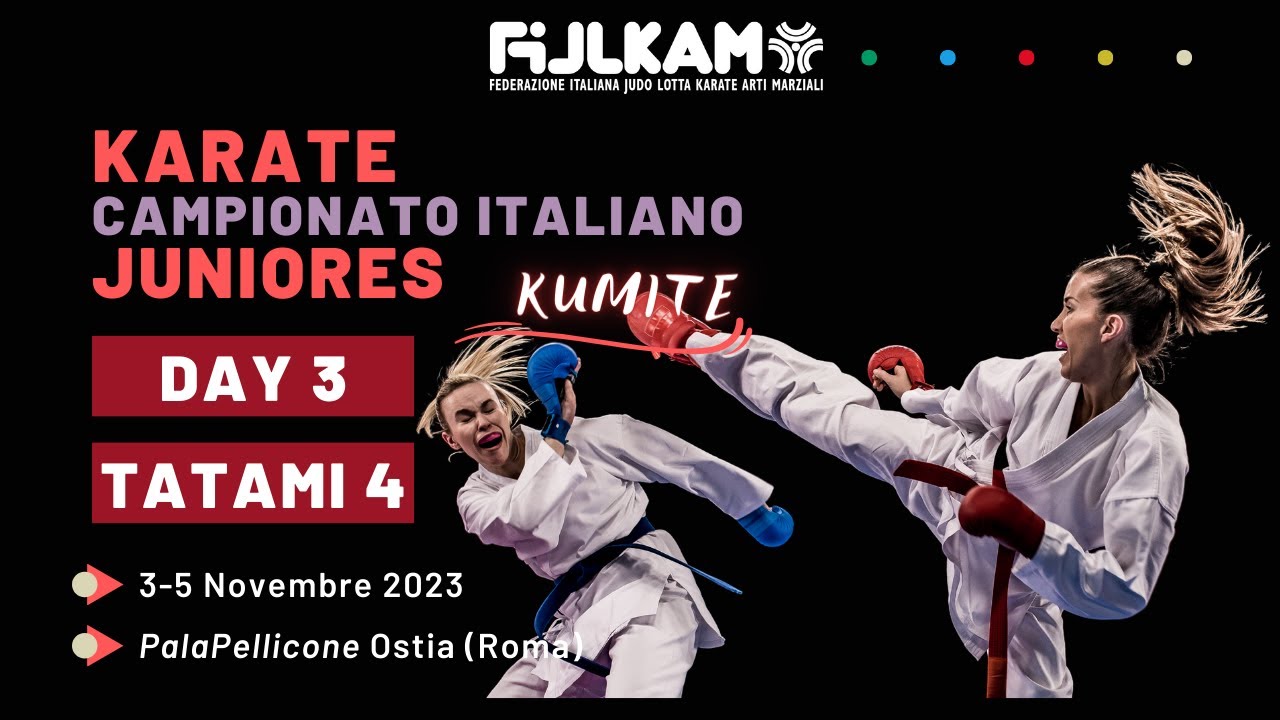 Karate - Campionato Italiano Juniores 2023 - Day3 Kumite - Tatami4 ...