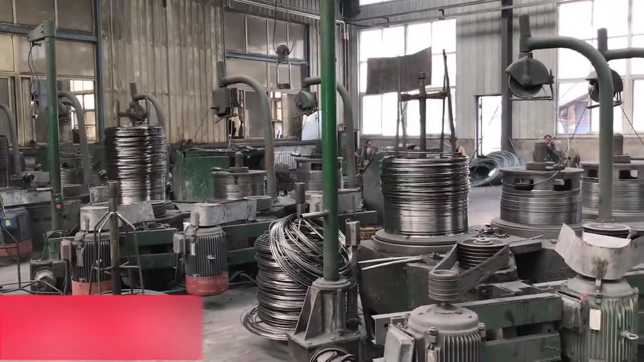 Wire drawing production - YouTube