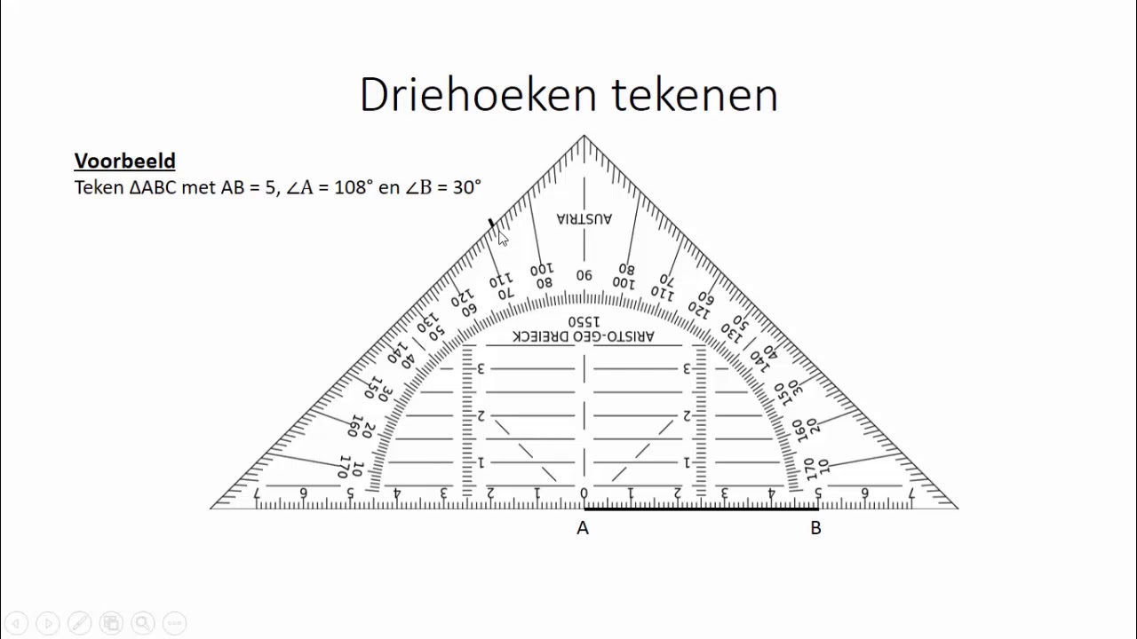Driehoeken tekenen (1 HAVO/VWO & 1 VWO) - YouTube