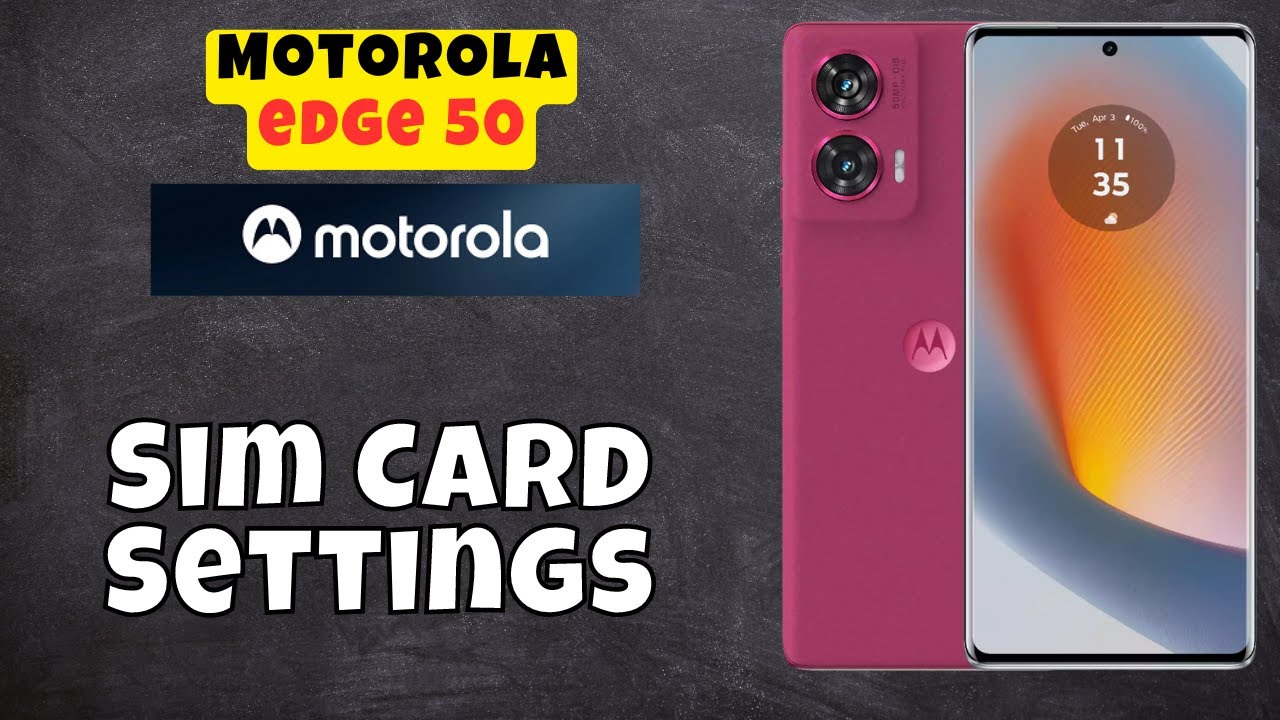 Sim Card Settings Motorola Edge 50 - YouTube