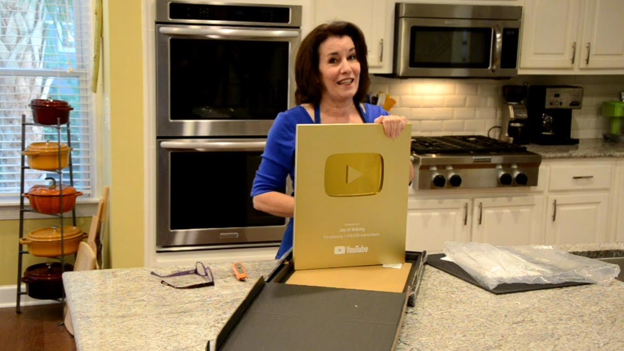One Million Subs Award Unboxing - Joyofbaking.com - YouTube