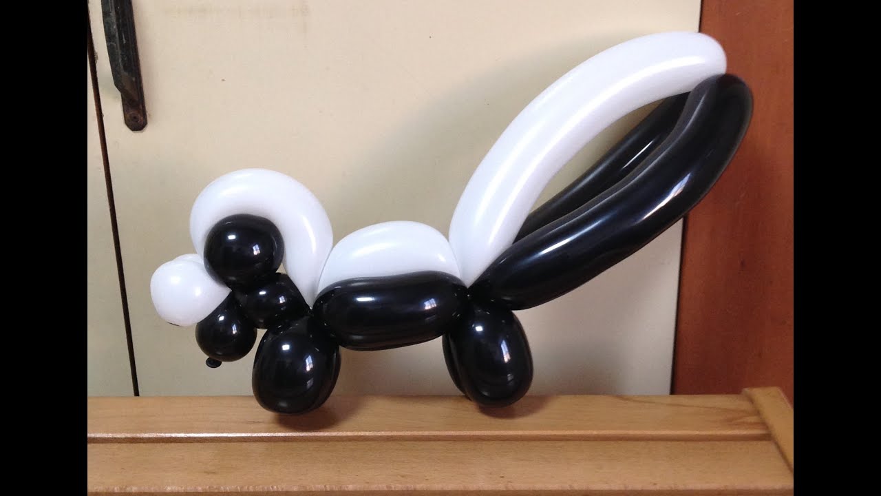 #0540 スカンク a balloon skunk - YouTube