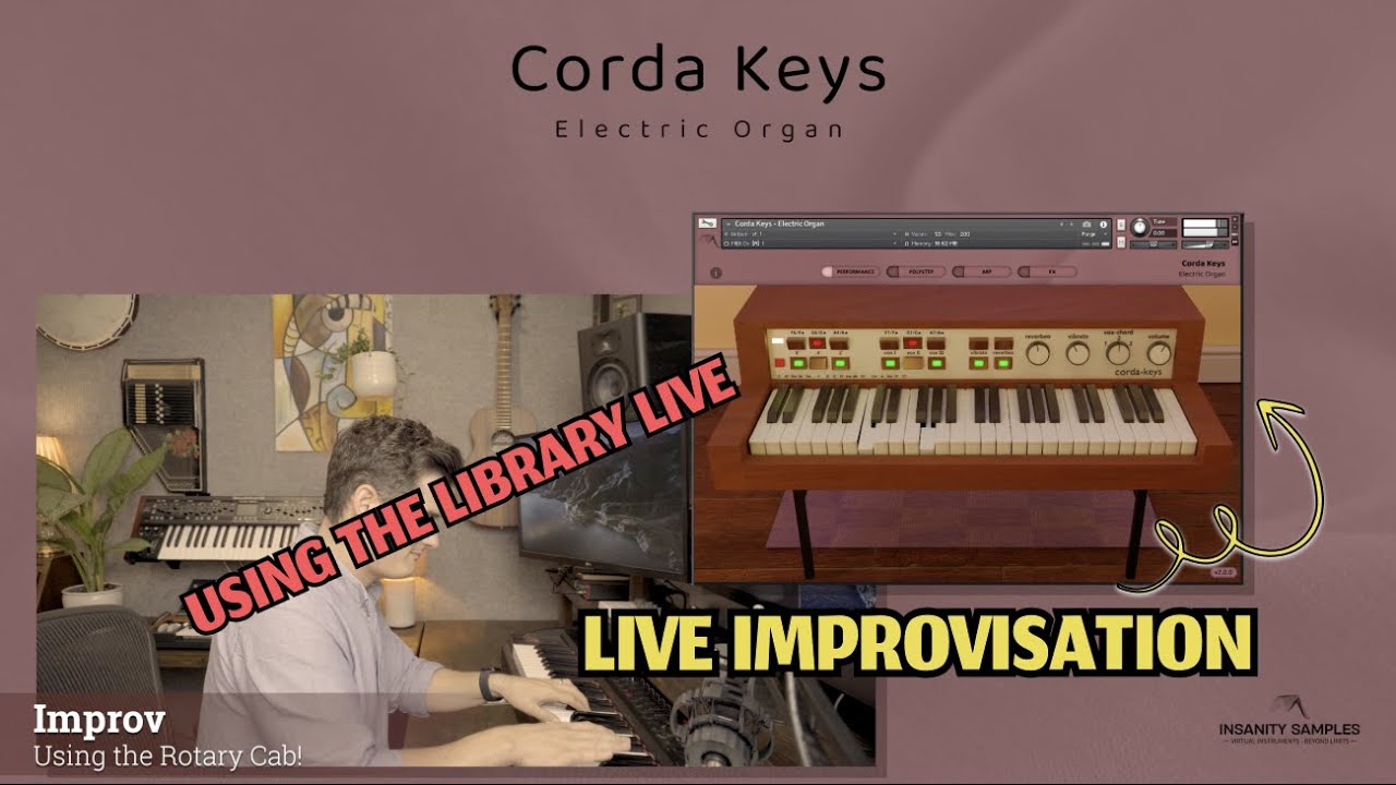 Corda Keys - Live Improvisation - Electric Organ for Kontakt - YouTube