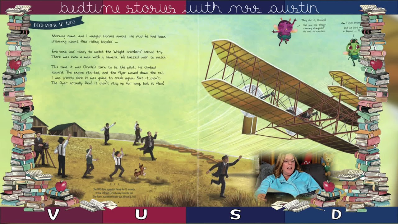 Bedtime stories with VUSD: The Wright Brothers' FIRST FLIGHT - YouTube