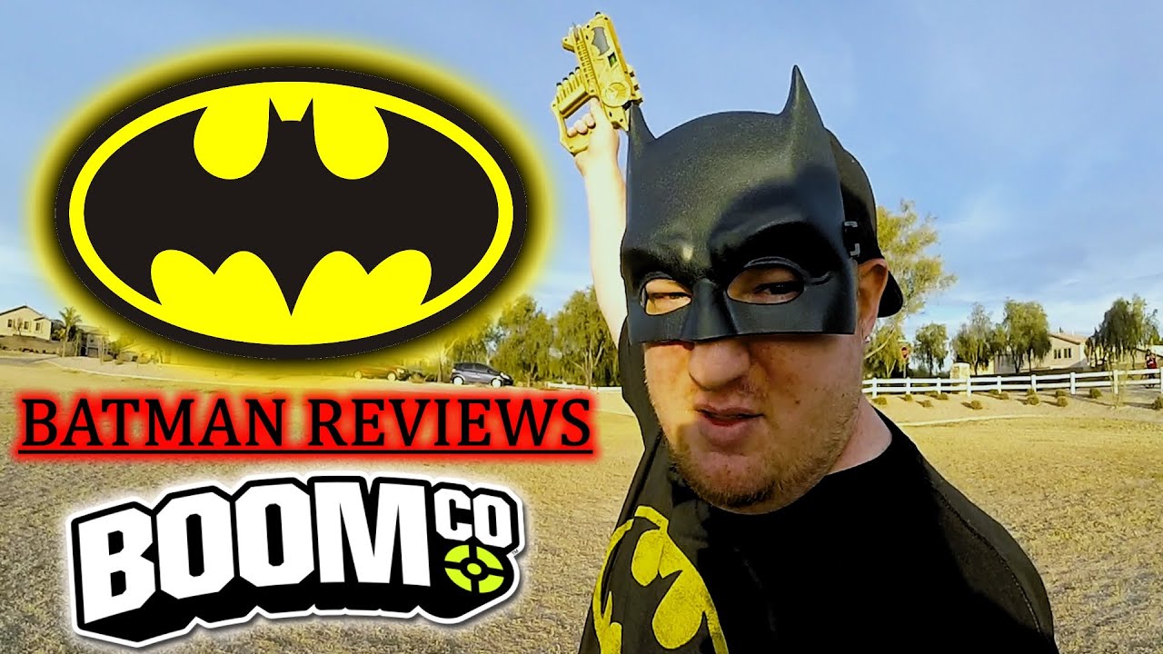 Batman Unboxes His Own Dawn of Justice Kryptonite Strike Blaster - YouTube