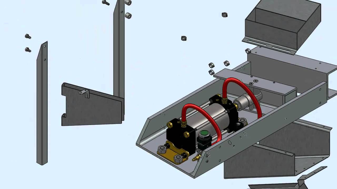 Crusher Assembly motion animation - YouTube