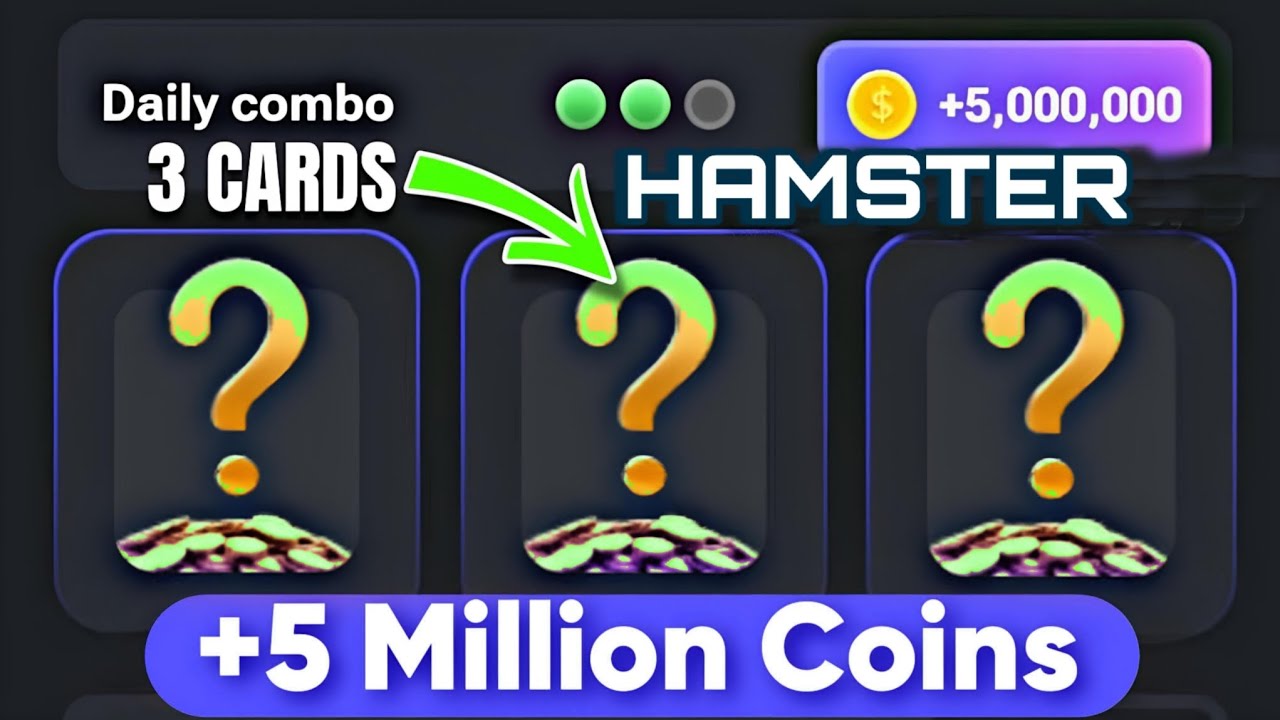 Hamster Kombat Combo Card 5 Million Coin Free Day 15 || Hamster Kombat ...