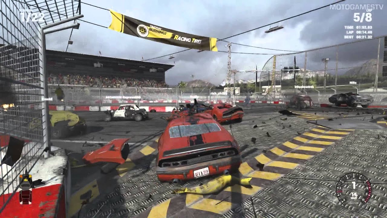 Wreckfest (Next Car Game) - Figure 8 Multiplayer Race Gameplay - YouTube