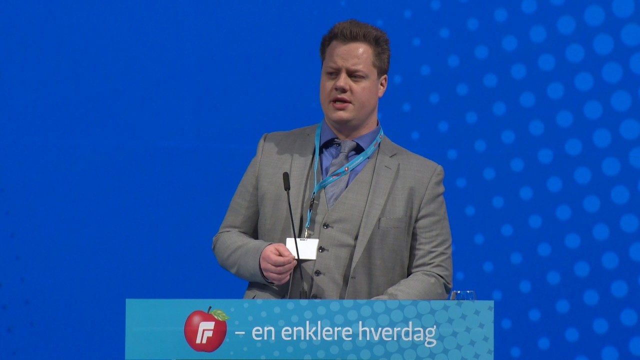Fredrik Johansen tale fredag FRP´s Landsmøte 2017 - YouTube