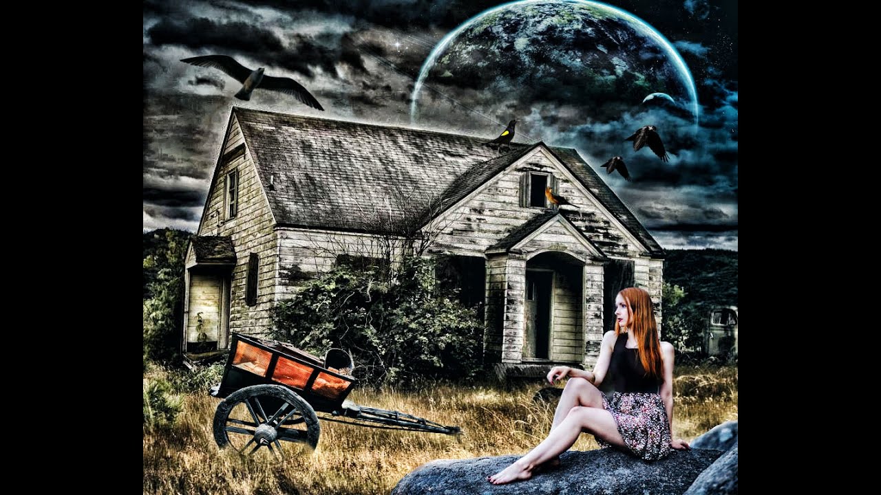 Photoshop Photo Manipulation Tutorial Old House - YouTube