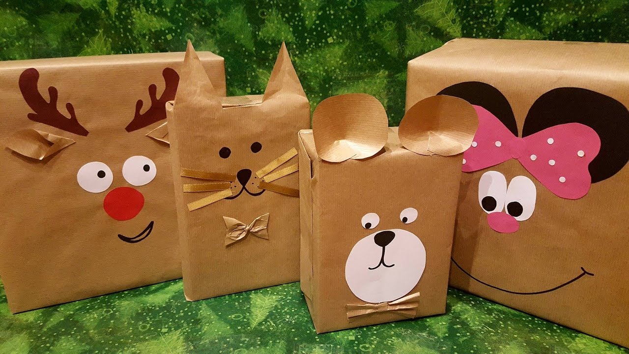 DIY - POMYSŁ NA SZYBKIE PAKOWANIE PREZENTÓW (PROSTE I UROCZE)/DIY GIFT ...
