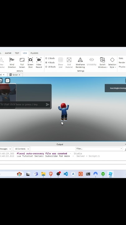 Roblox Studio: First Lua Code #roblox #lua #shorts - YouTube