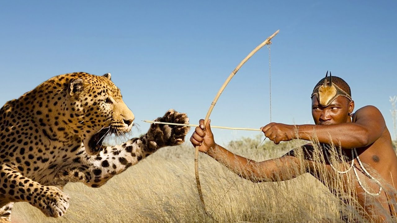 How The Hadzabe Tribe Escaped This Close Call (Animal Fight!) - YouTube