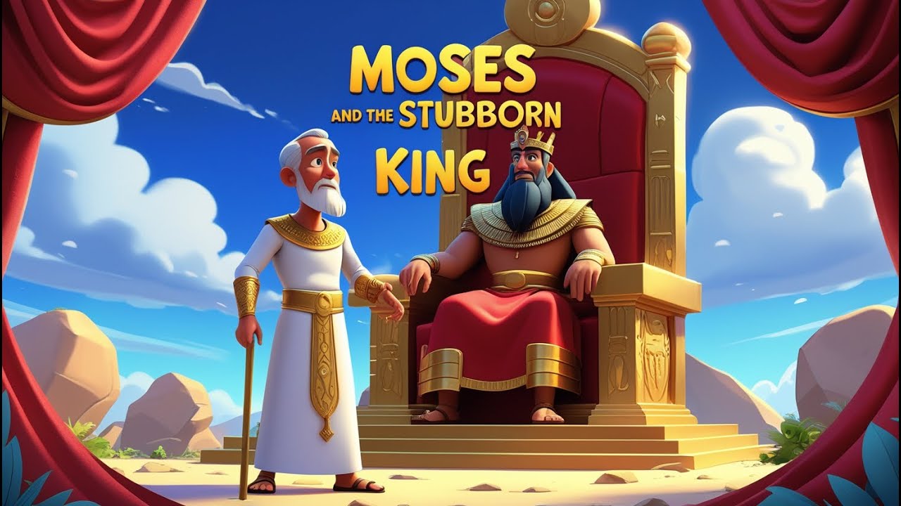 Moses and the Stubborn King | Bible Story for Kids | Exodus Animated ...