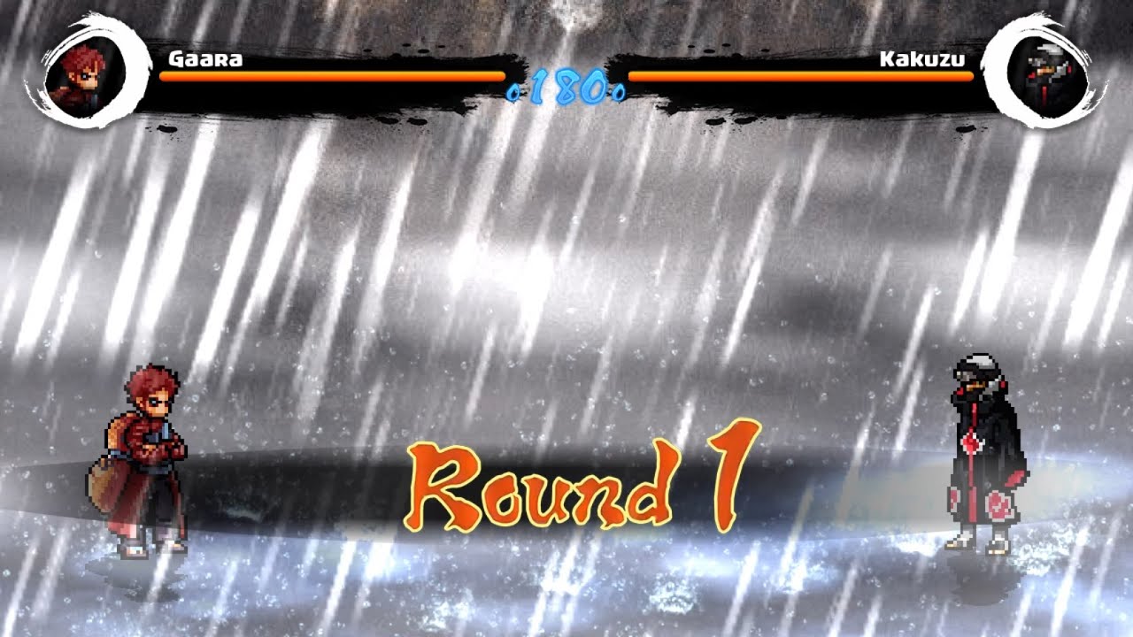 Gaara vs Kakuzu [NARUTO JUS MUGEN] - YouTube