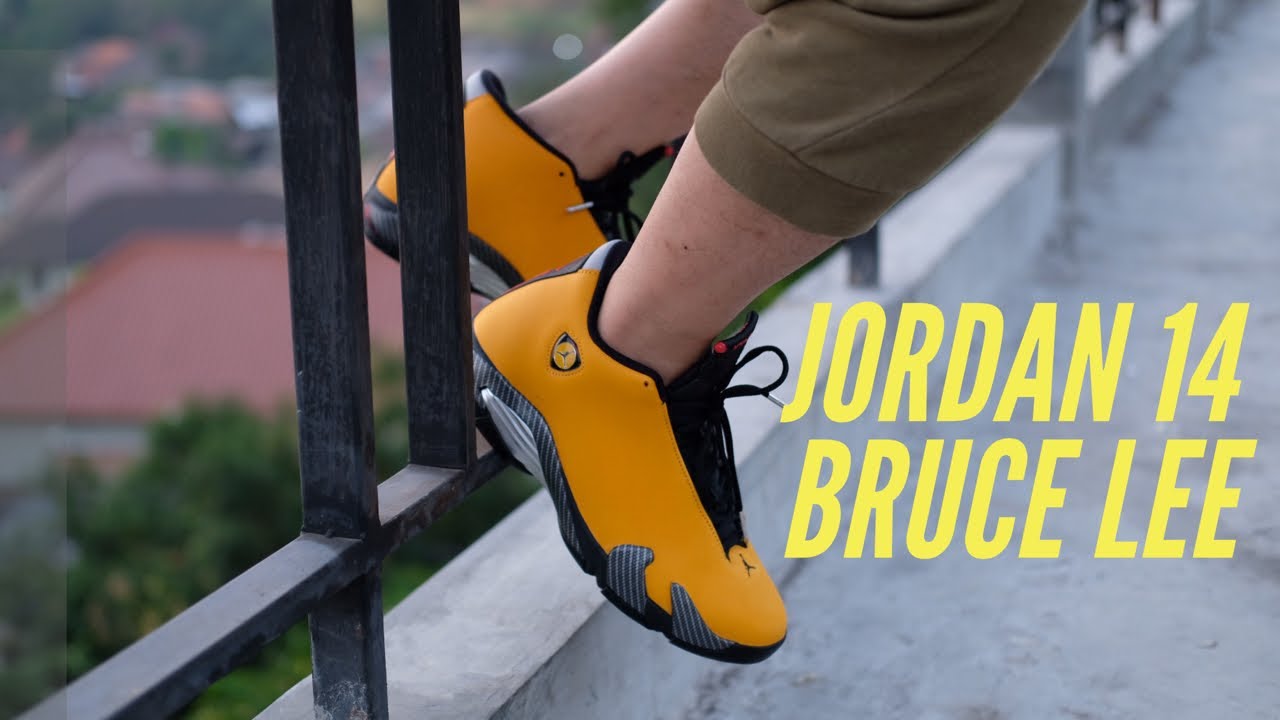 Review Jordan 14 Yellow Ferrari - YouTube
