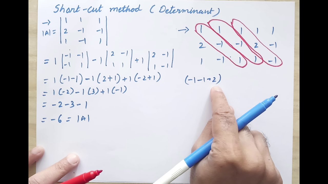 Determinant Shortcut Method - YouTube