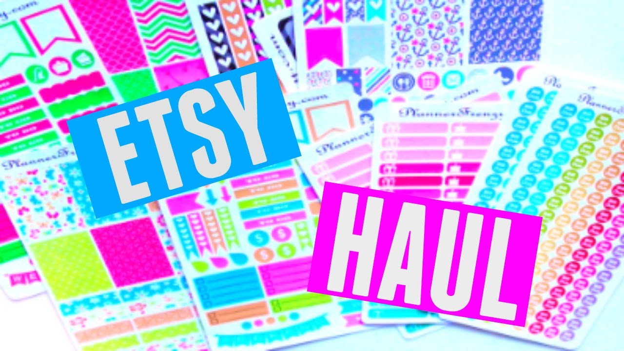 ♥ ETSY Sticker Haul ♥ - YouTube