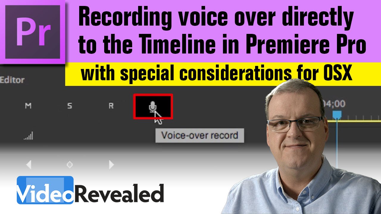 Recording voice over directly to the Timeline in Adobe Premiere Pro ...
