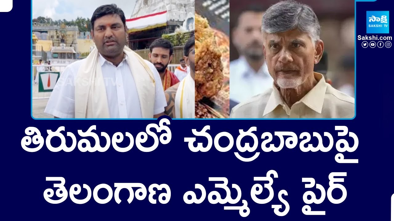 MLA Janampalli Anirudh Reddy Fires On Chandrababu Naidu In Tirumala ...