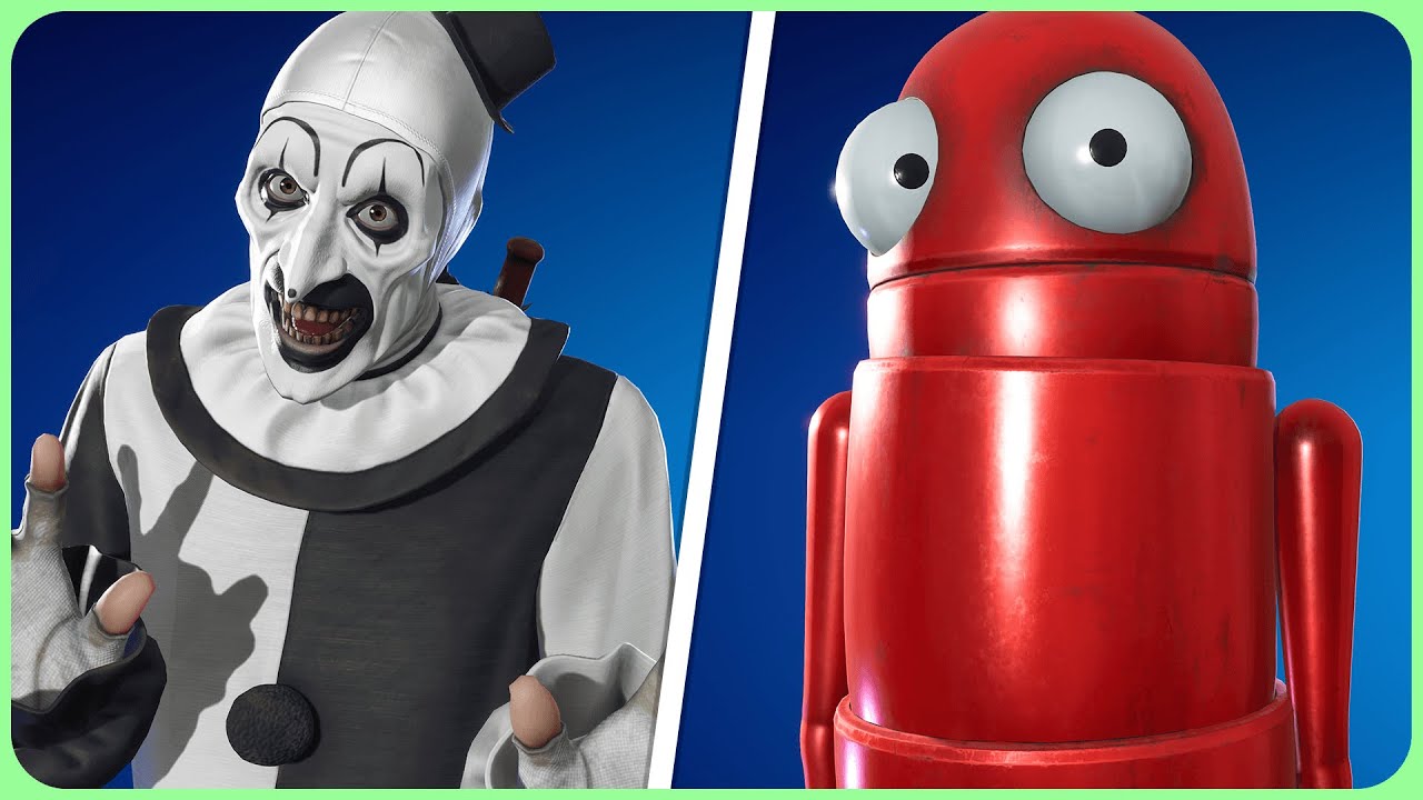 FIRST LOOK At Art The Clown & REPO Semibot in Fortnite! - YouTube