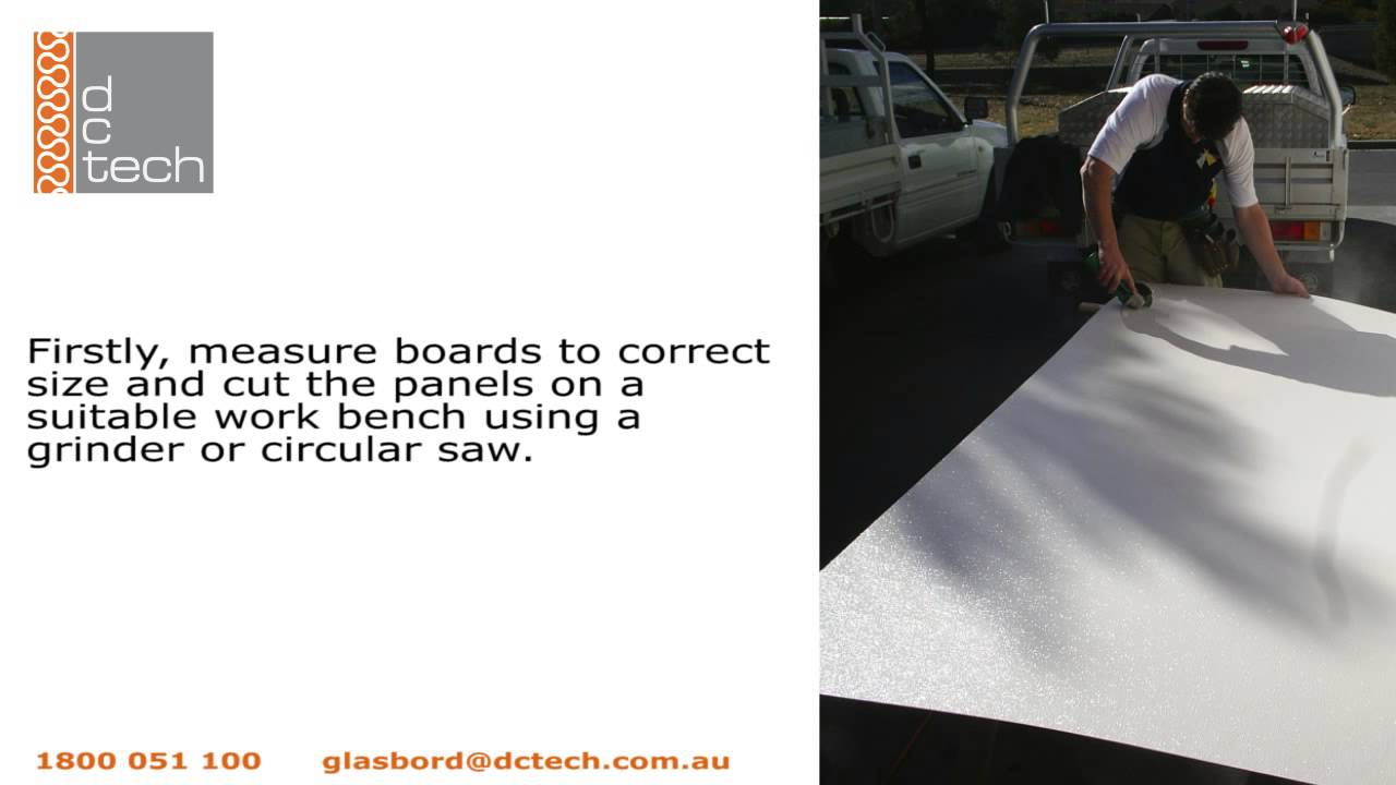 DCTech supplied Glasbord installation process - YouTube