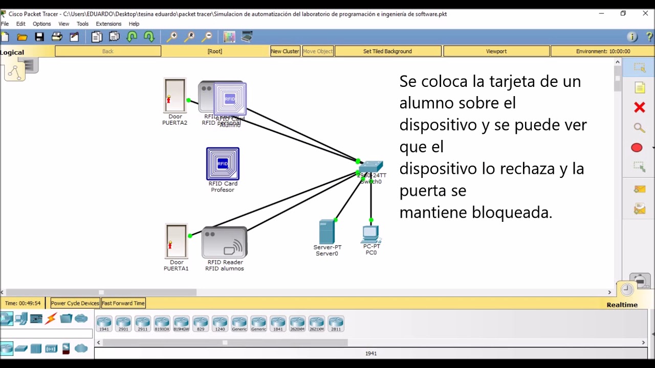 Funcionamiento de dispositivos y tarjetas RFID en Cisco Packet Tracer ...