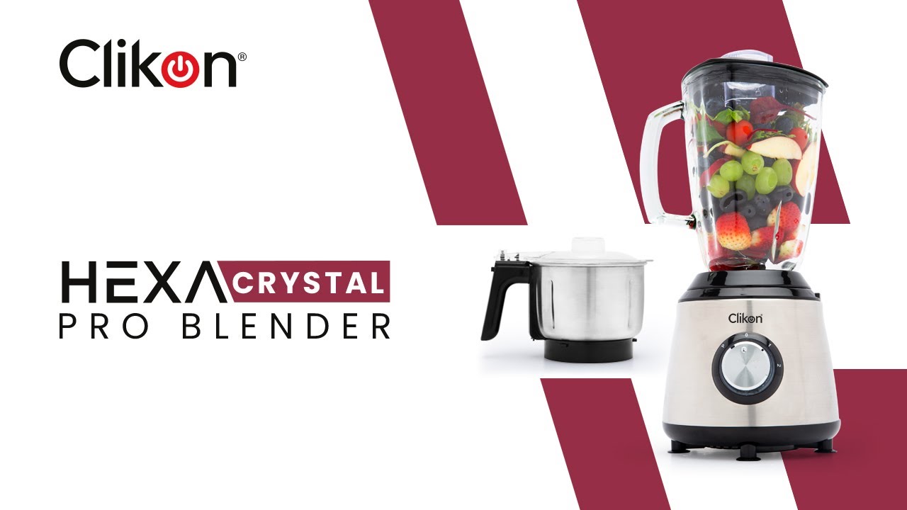 Clikon Hexa Crystal Pro Blender - CK2622 #clikon #blender #glassblender ...