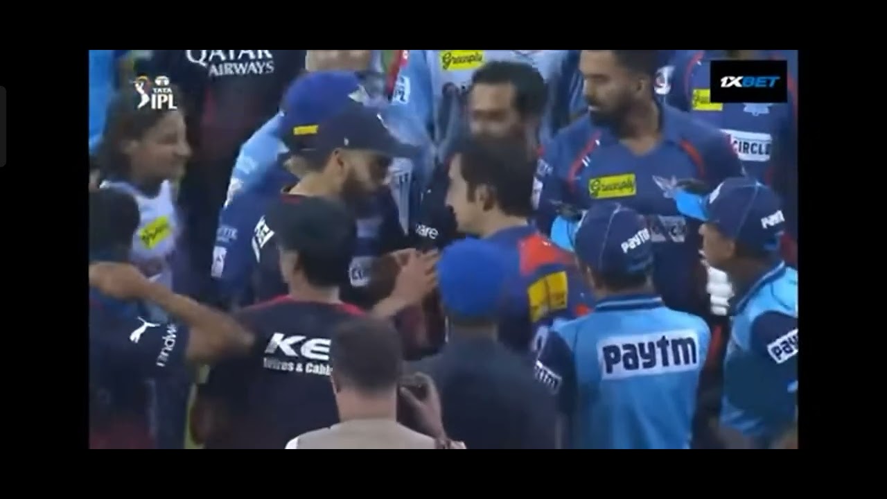RCB Vs LSG MATCH ME Virat Kohli Vs Gautam Gambhir 😐😐 Fight - YouTube